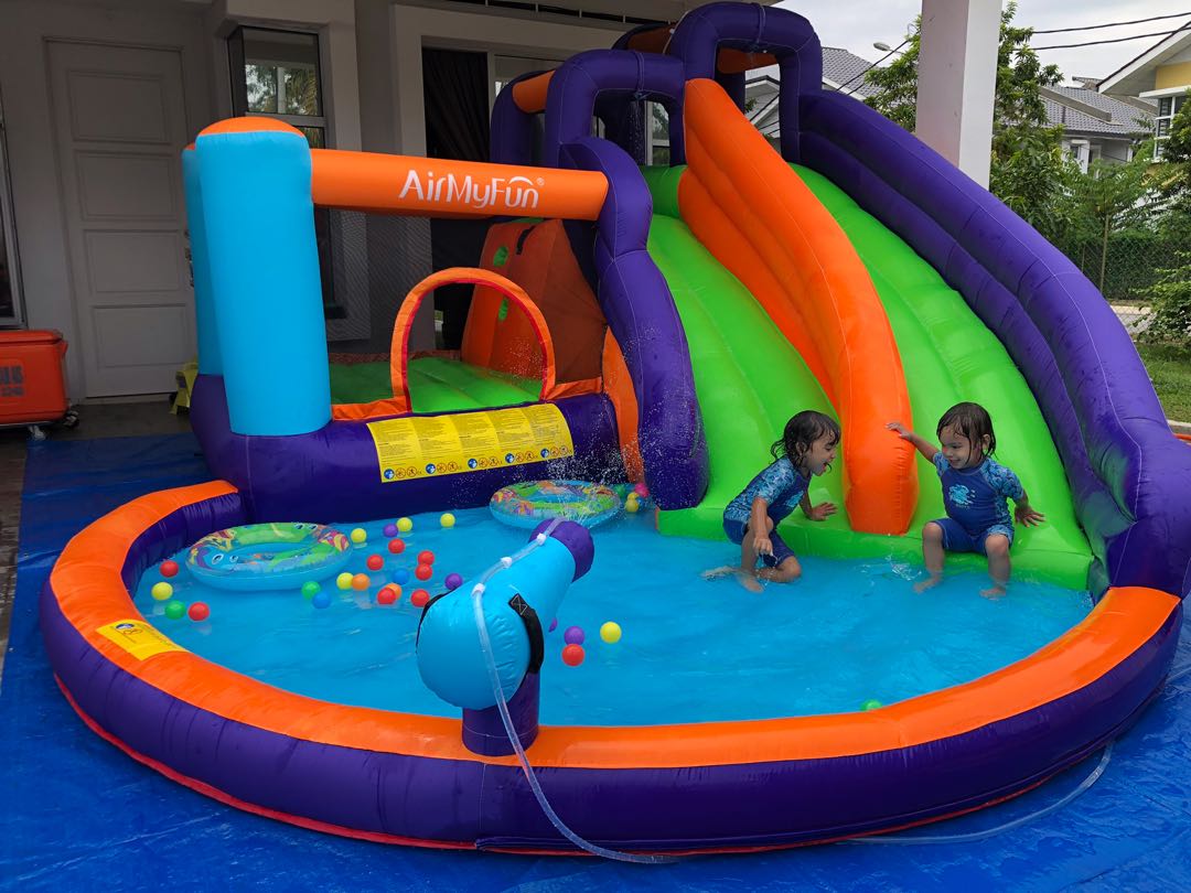Soopa Doopa Kids Pool Sewa Water Slide Kolam Budak KL, Babies & Kids ...