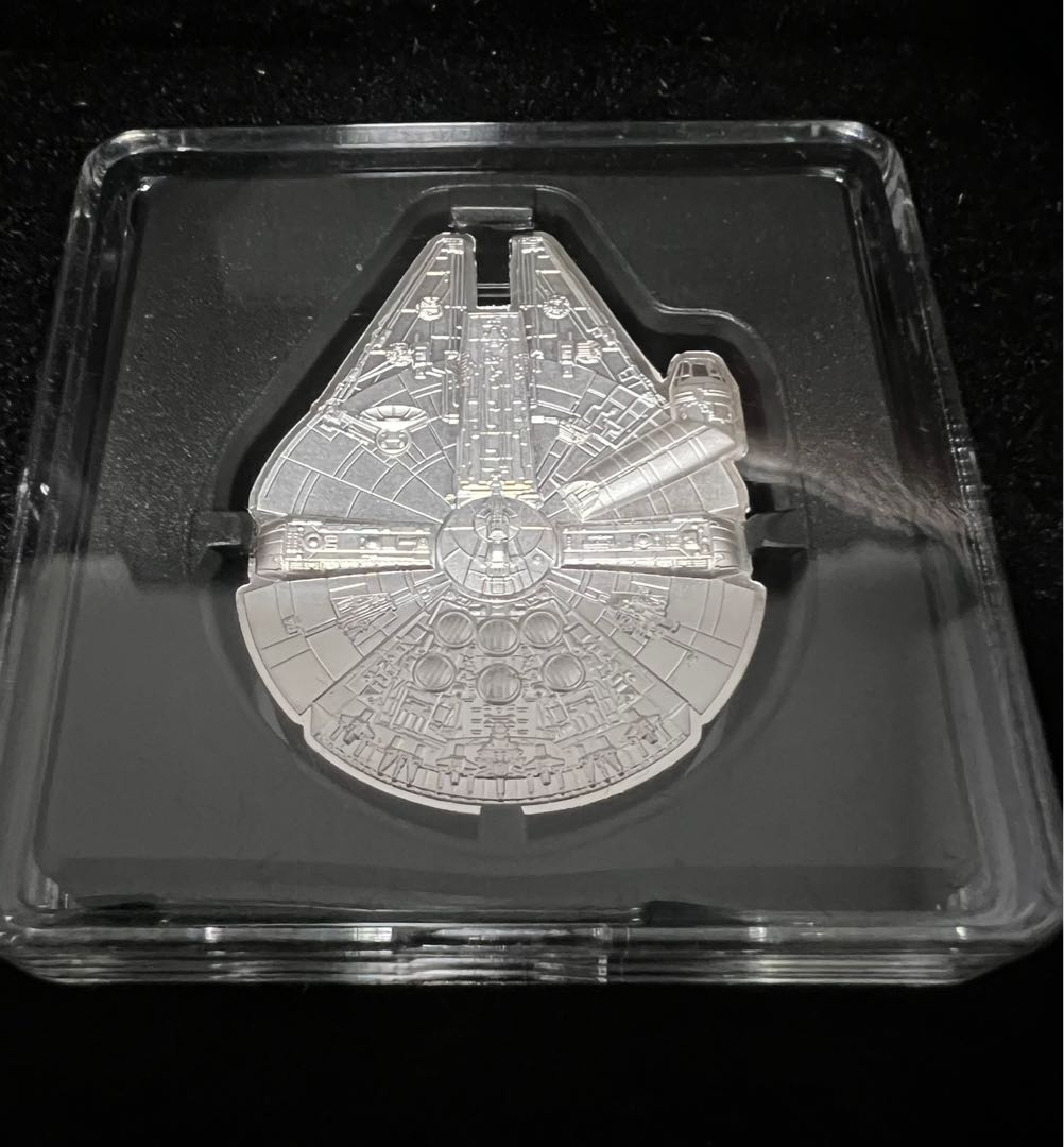 Star Wars Millennium Falcon 1oz Silver Shaped Coin NZ MINT, Hobbies ...