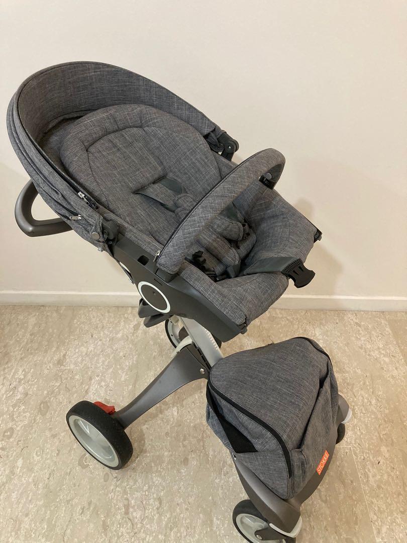 Stokke Stroller Grey Color plus Sibling Board, Babies & Kids, Going Out ...