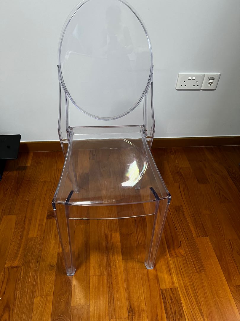 Transparent chair, Furniture & Home Living, Furniture, Chairs on Carousell