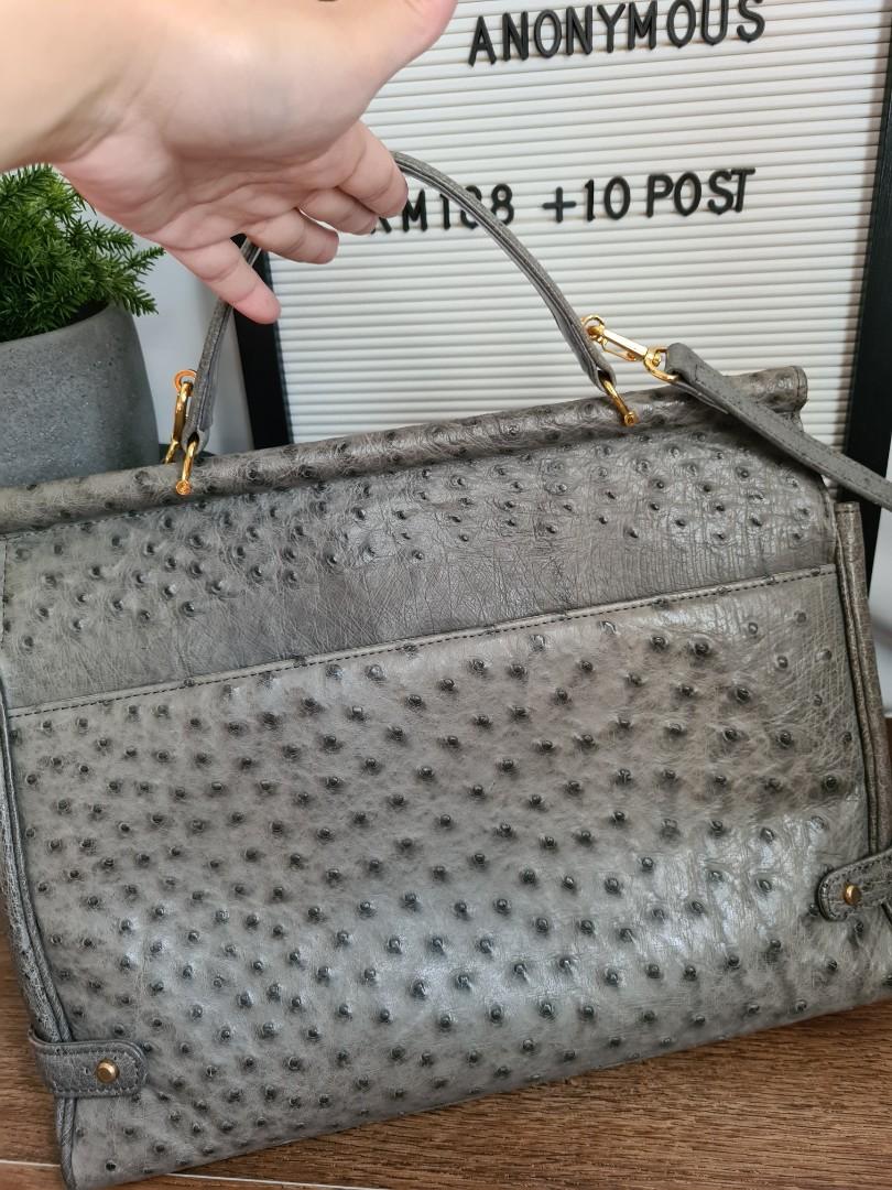 Vintage Ostrich bag, Women's Fashion, Bags & Wallets, Purses & Pouches ...