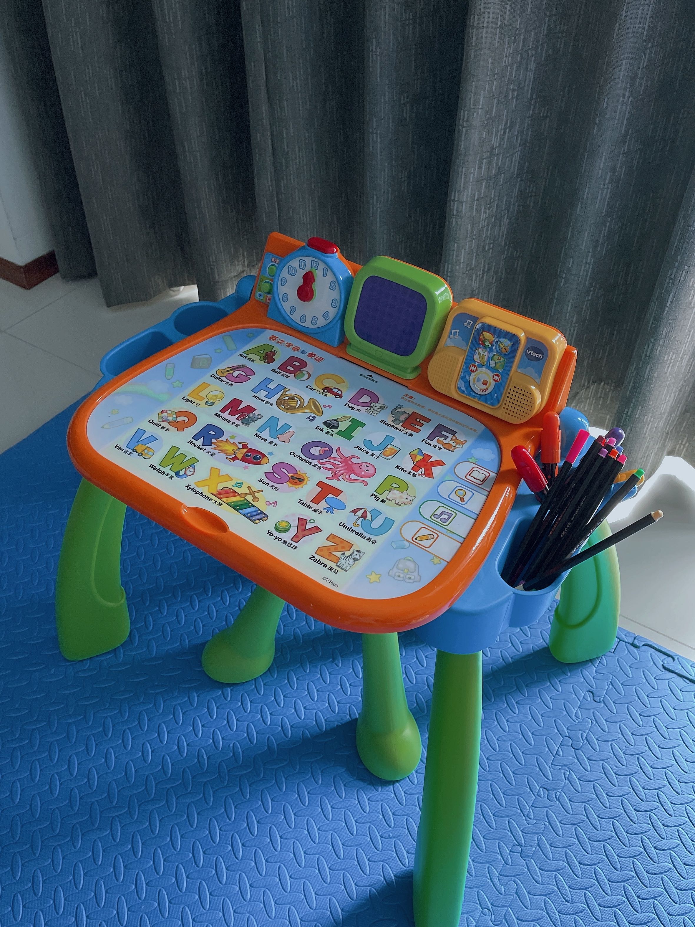 Vtech touch and learn activity desk bilingual , Hobbies & Toys, Toys ...