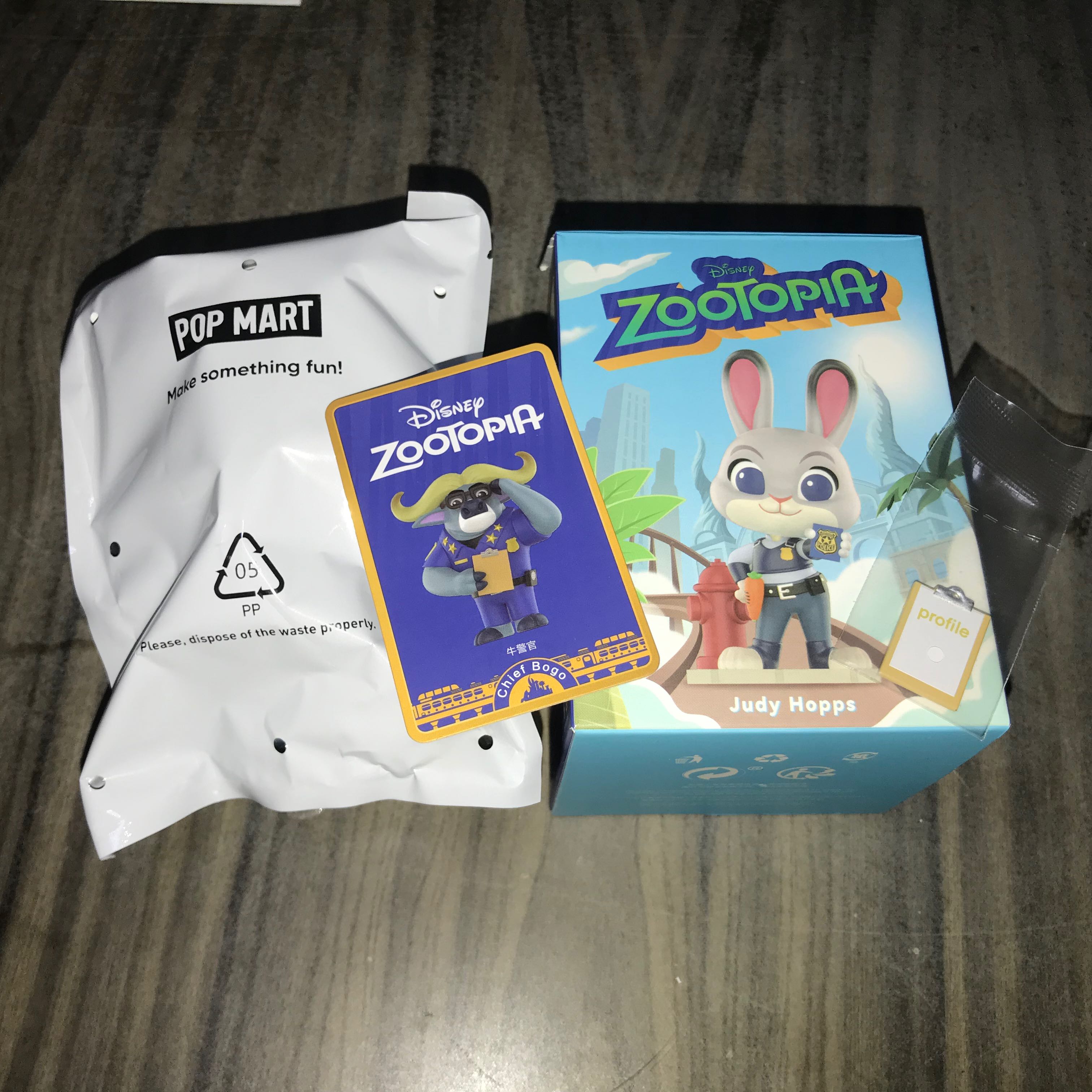 (WTT/Sell) Zootopia Chief Bogo (POPMART) to Judy Nick, Hobbies & Toys ...