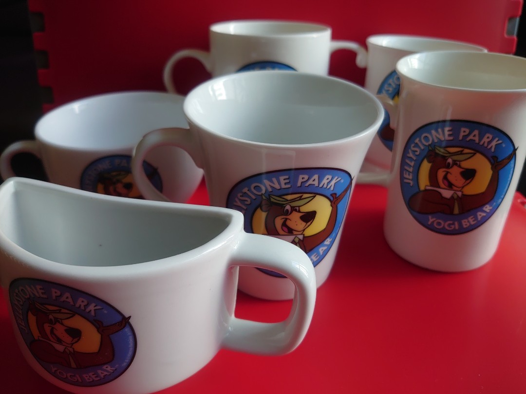 Yogi Bear Jellystone Park Camp-Resorts 杯6隻 mug cup, 傢俬＆家居, 廚具和餐具, 茶具配件 ...