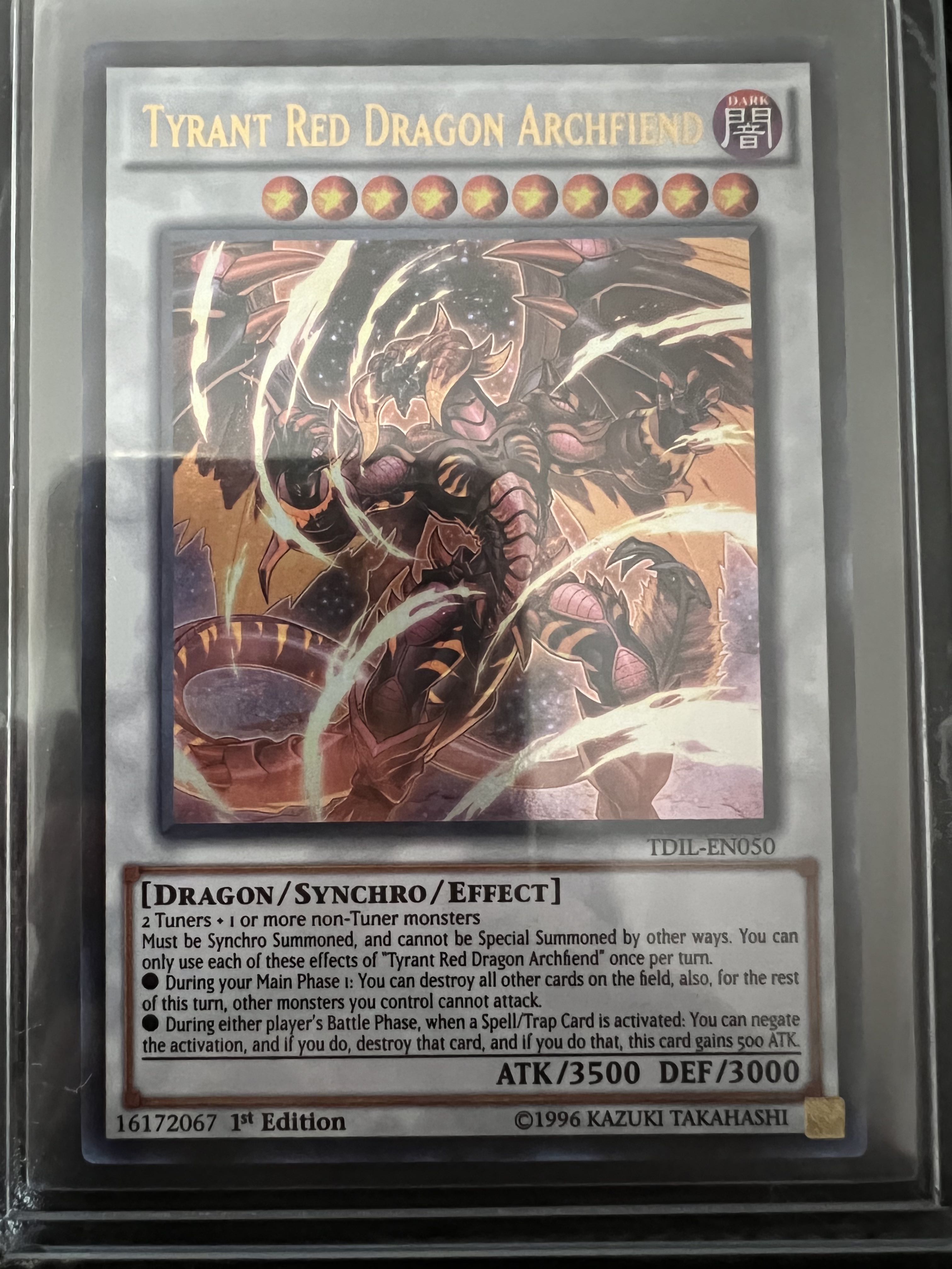 遊戲王 Yugioh: Tyrant Red Dragon Archfiend TDIL Ultra 1st, 興趣及遊戲, 玩具 & 遊戲類 ...