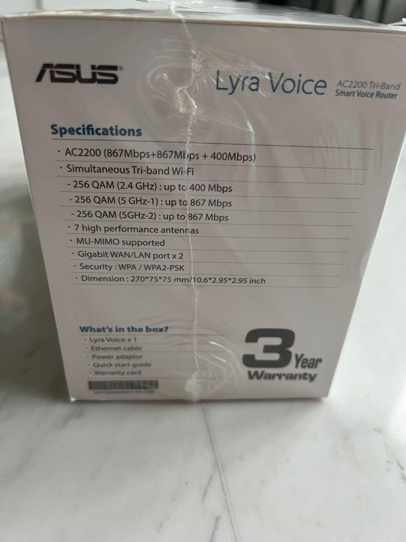 All in one Mesh wifi router bluetooth speaker smart Asus Lyra Voice ...