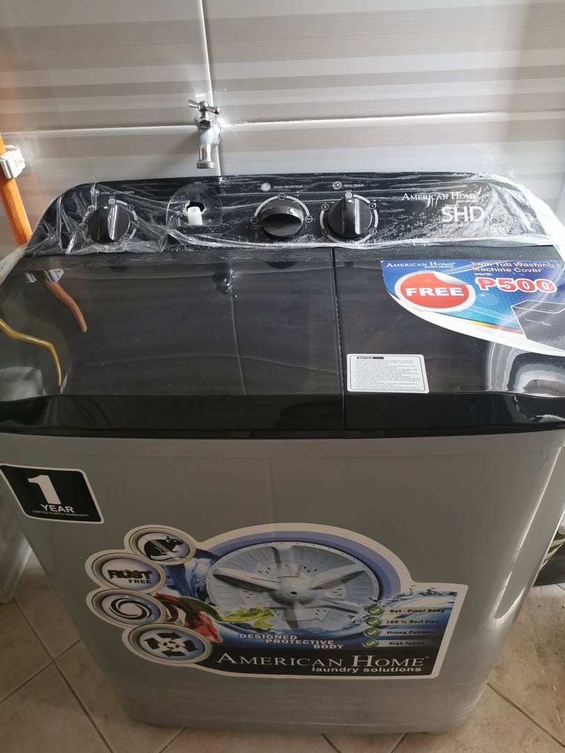 American Home AWT-60016B 6Kg Twin Tub Washing Machine, TV & Home ...