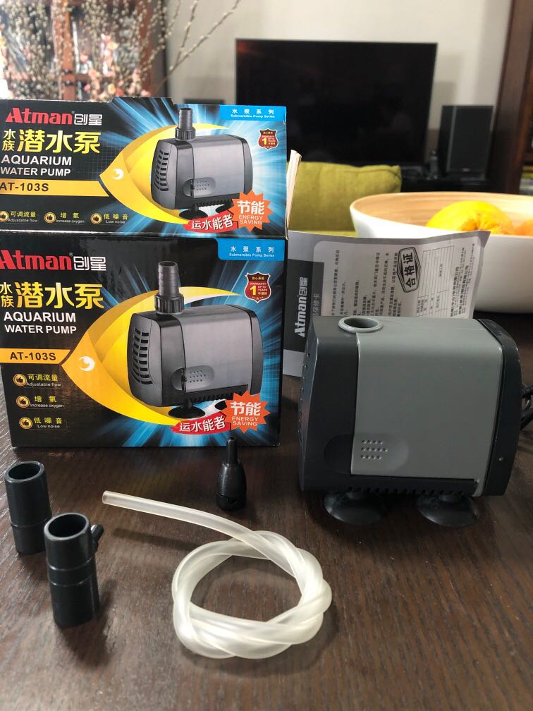 Aquarium Water Pump Atman AT-103S, Pet Supplies, Homes & Other Pet ...