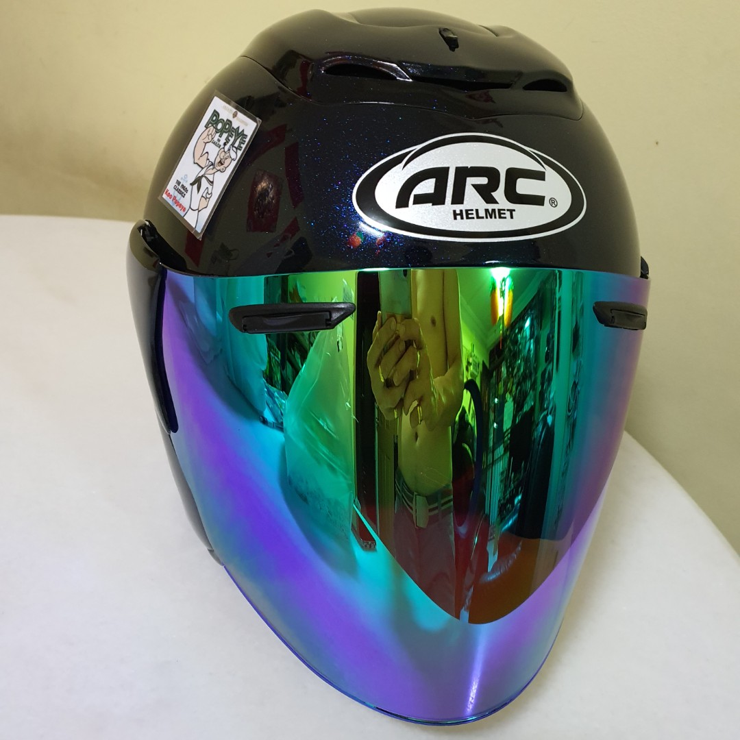 ARC RITZ HELMET MALIBU BLUE COLOR, Motorcycles, Motorcycle Accessories ...