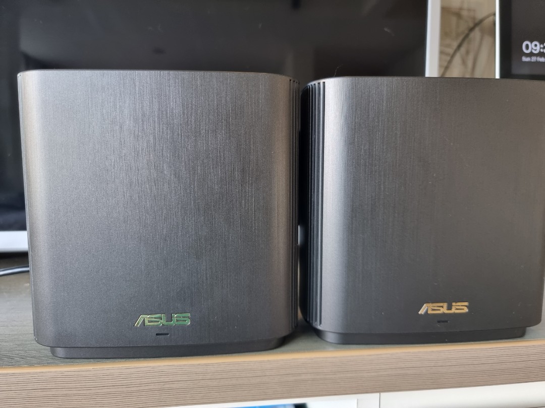 Asus AX6600 WiFi Router AiMesh. Pair, Computers & Tech, Office ...