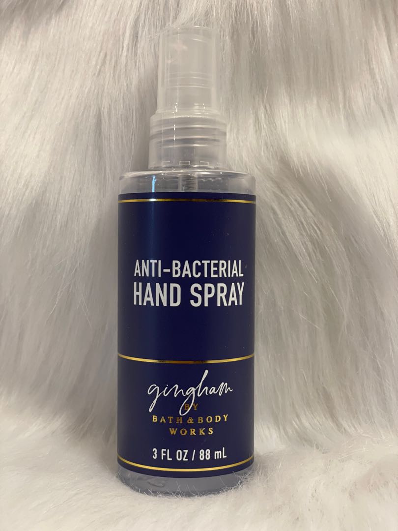 BBW Anti-Bacterial Hand Spray Gingham, Beauty & Personal Care, Hands ...