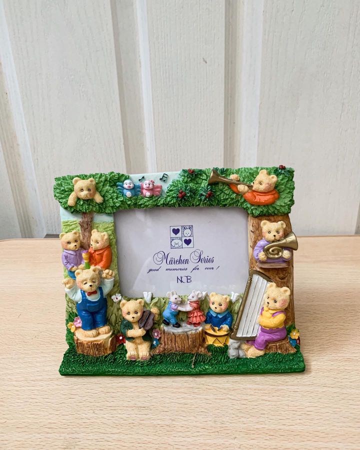 Bear Photo frame/Polystone Marched Series/Polystone Bear photo frame ...