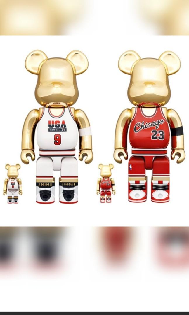 Bearbrick Michael Jordan NBA 1000% 400% 100% sets, 興趣及遊戲, 玩具 & 遊戲類 ...