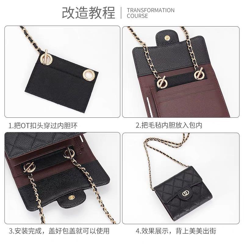 BNIB Chain Extension for Chanel Classic Tri-fold Wallet (DIY WOC ...