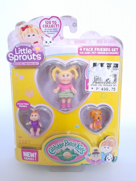 Cabbage Patch Kids CPK Little Sprouts 4 pack friends set figure doll ...
