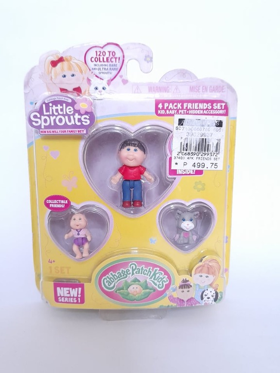 Cabbage Patch Kids CPK Little Sprouts 4 pack friends set figure doll ...