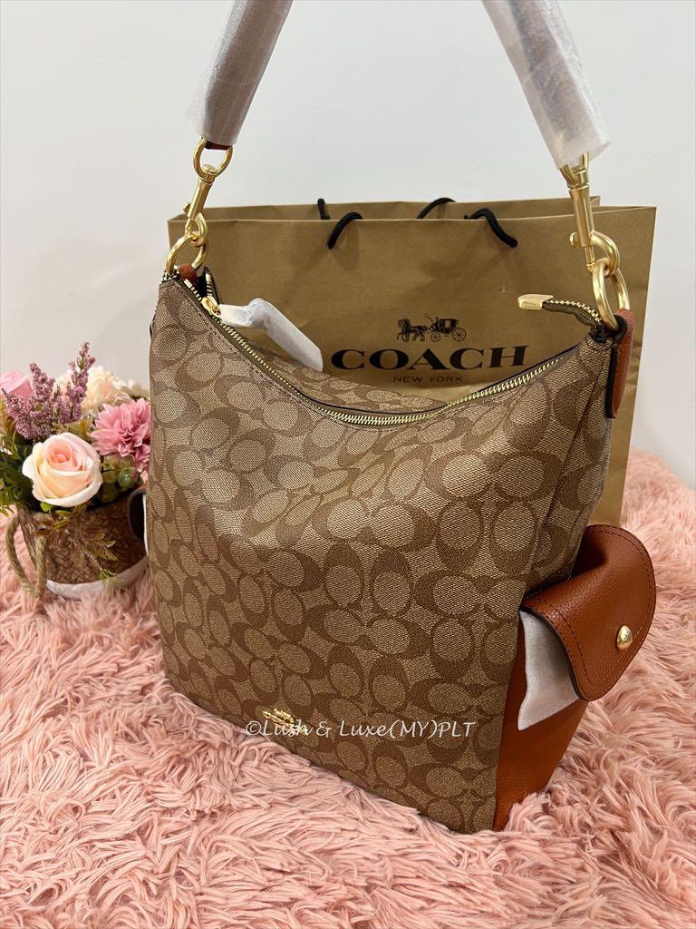 Coach Pennie Shoulder Bag in Signature Canvas, Women's Fashion, Bags ...