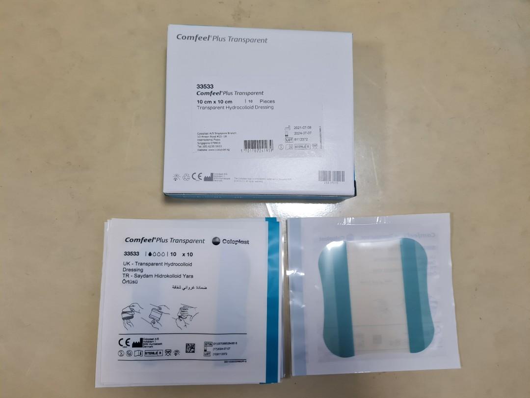 comfeel plus transparent hydrocolloid dressing, Health & Nutrition ...