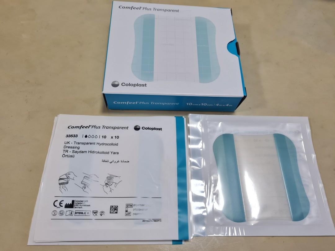 comfeel plus transparent hydrocolloid dressing, Health & Nutrition ...