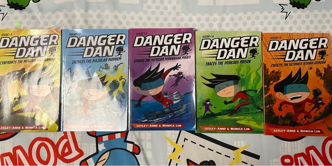 Danger Dan books 1 to 5, Hobbies & Toys, Books & Magazines, Children's ...