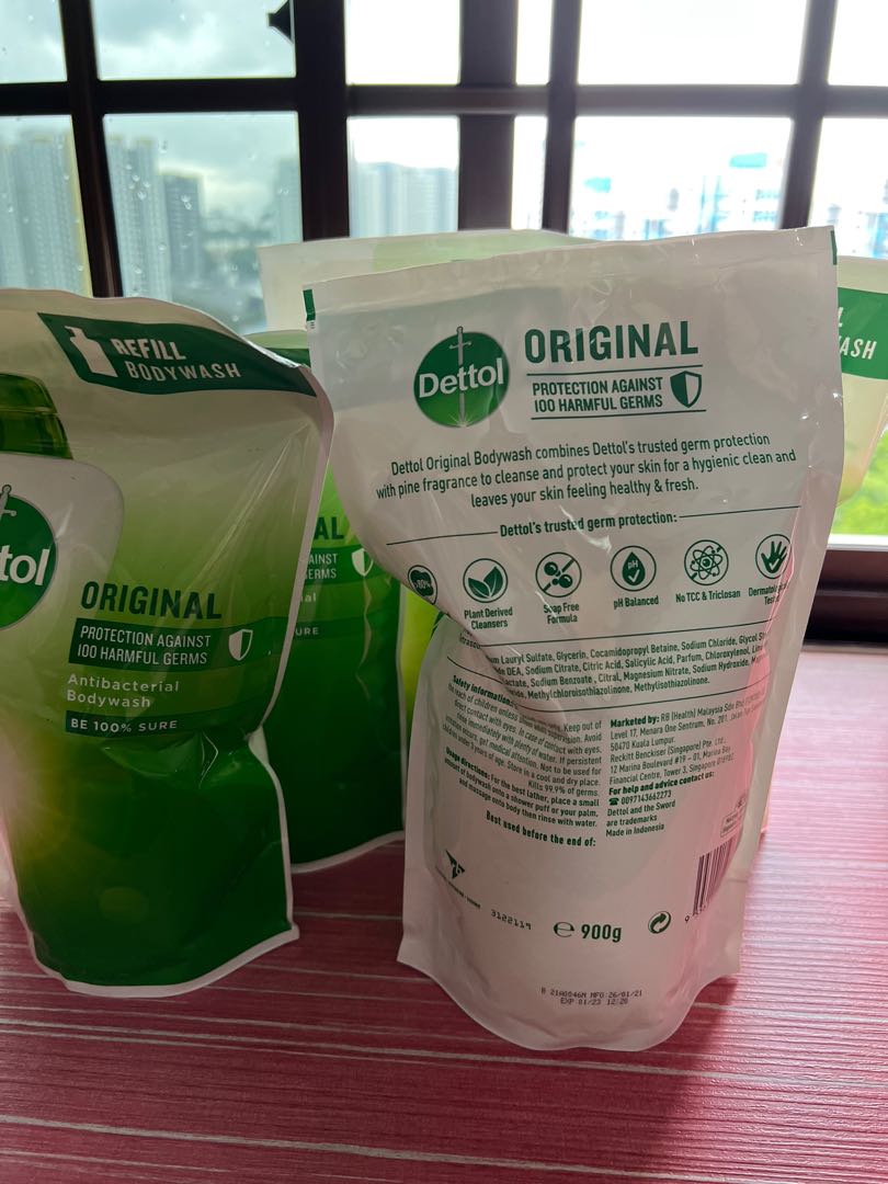 Dettol refill pack 5 packs of 900ml, Beauty & Personal Care, Bath ...