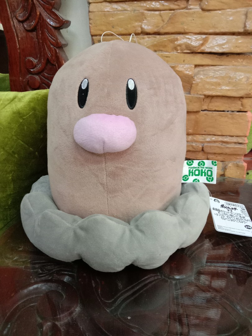 DIGLETT POKEMON PLUSH, BNWT, 10 INCHES, Hobbies & Toys, Toys & Games on ...