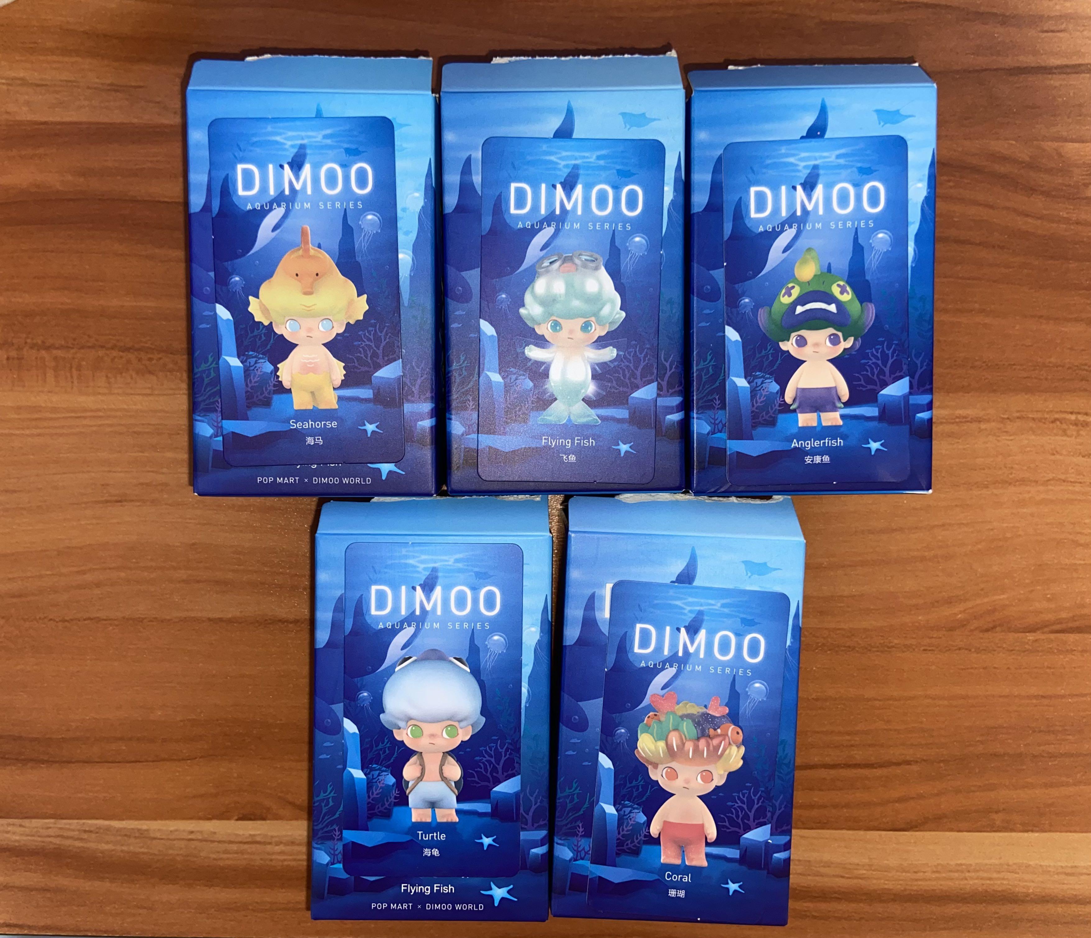 dimoo aquarium series - popmart / Flying fish / sea butterfly / turtle ...