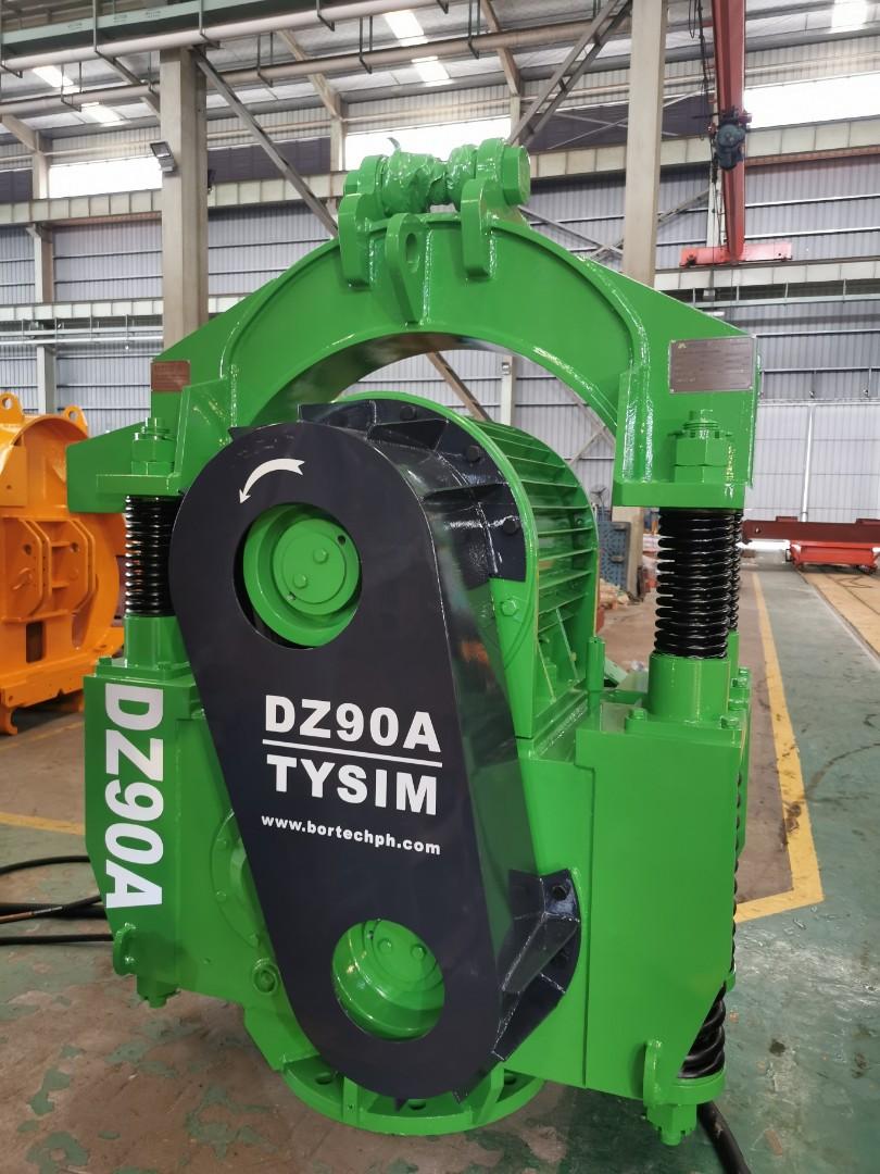 Double clamp vibratory hammer crane suspended electric type vibro ...