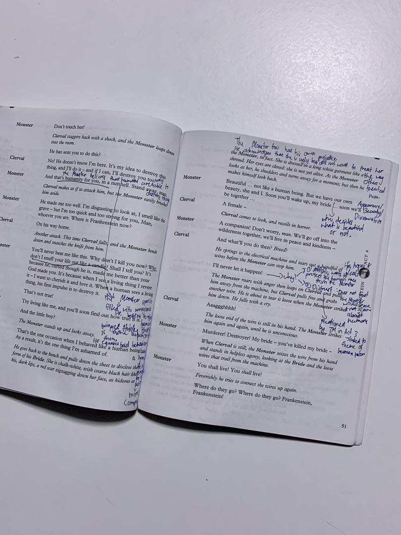 Frankenstein Oxford Playscripts, Hobbies & Toys, Books & Magazines ...