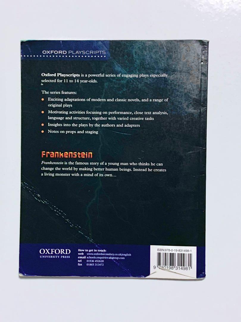 Frankenstein Oxford Playscripts, Hobbies & Toys, Books & Magazines ...