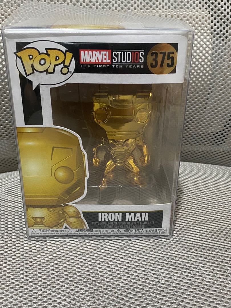 Funko - Marvel - Gold Iron Man, Hobbies & Toys, Toys & Games on Carousell