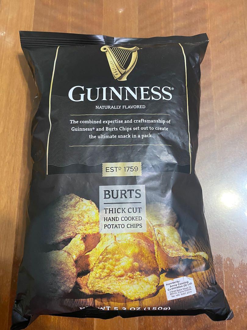 Guinness burts thick cut hand cooked potato chips, Food & Drinks ...