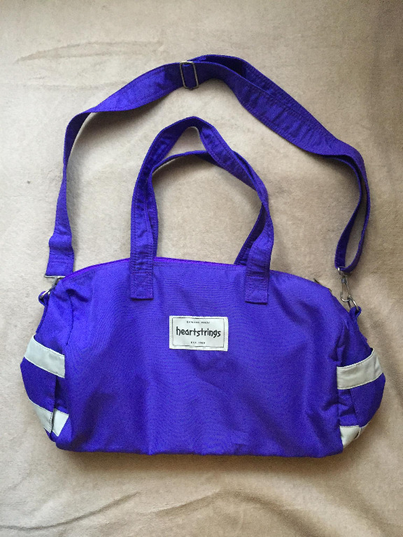 Heartstrings Mini Purple Duffel Gym Bag Authentic, Women's Fashion ...