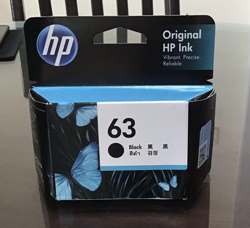 HP Printer Ink 63 Black, Computers & Tech, Printers, Scanners & Copiers ...