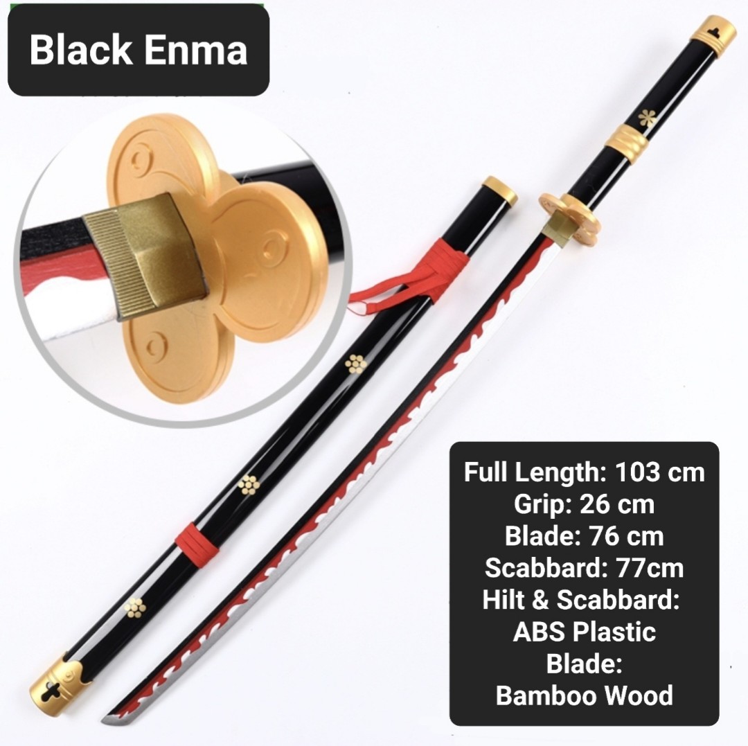 (PO) ONE PIECE Zoro Enma Cosplay Sword, Hobbies & Toys, Memorabilia ...
