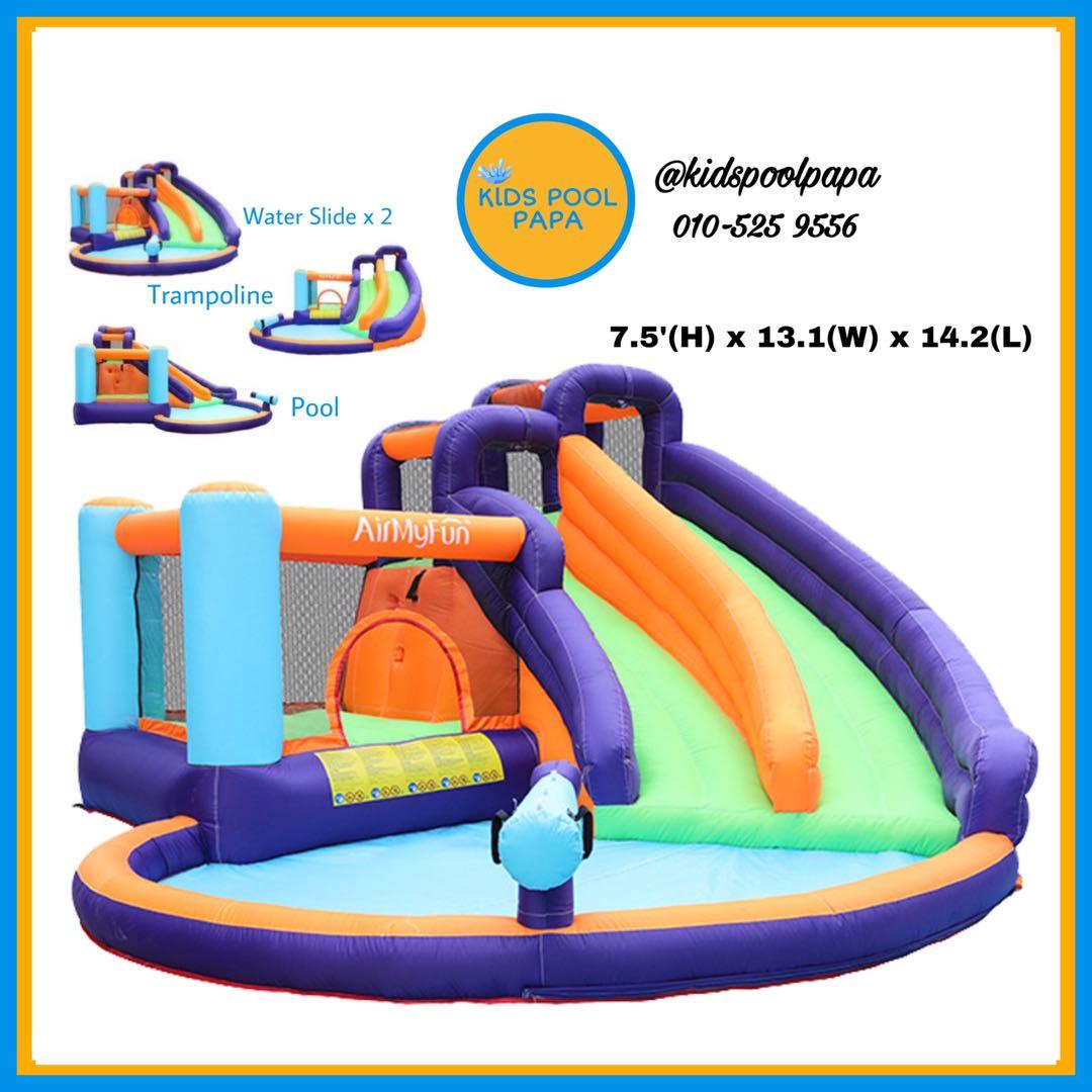 Inflatable Water Slide Kolam Budak Soopa Doopa Kolam Budak Sewa Rent ...