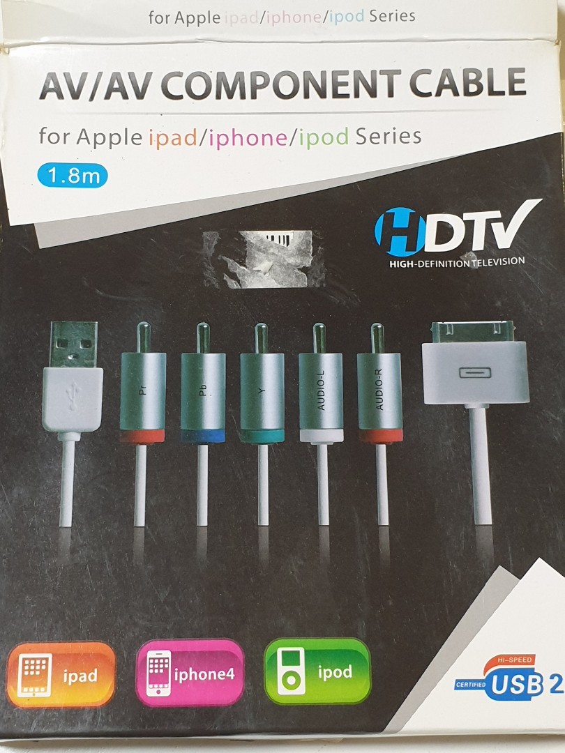 Ipad iphone AV Component Cable, Mobile Phones & Gadgets, Mobile ...