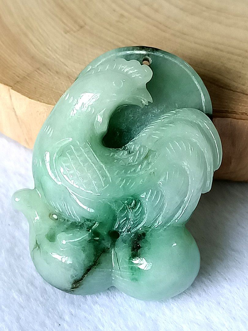 Jade rooster, Women's Fashion, Jewelry & Organisers, Precious Stones on ...