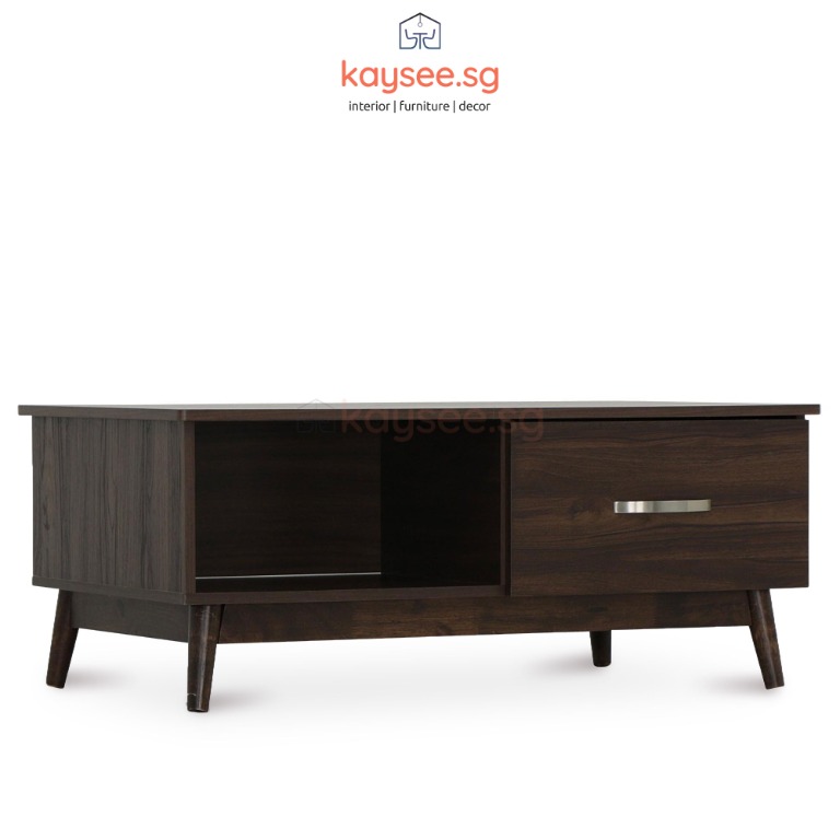 Joeliyn Wegner Coffee Table with Drawer & Storage, Furniture & Home ...