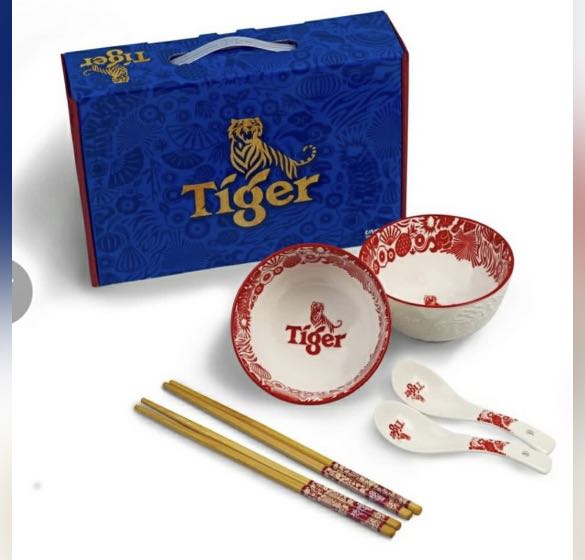 Limited edition Tiger Bowl Set, Furniture & Home Living, Kitchenware ...