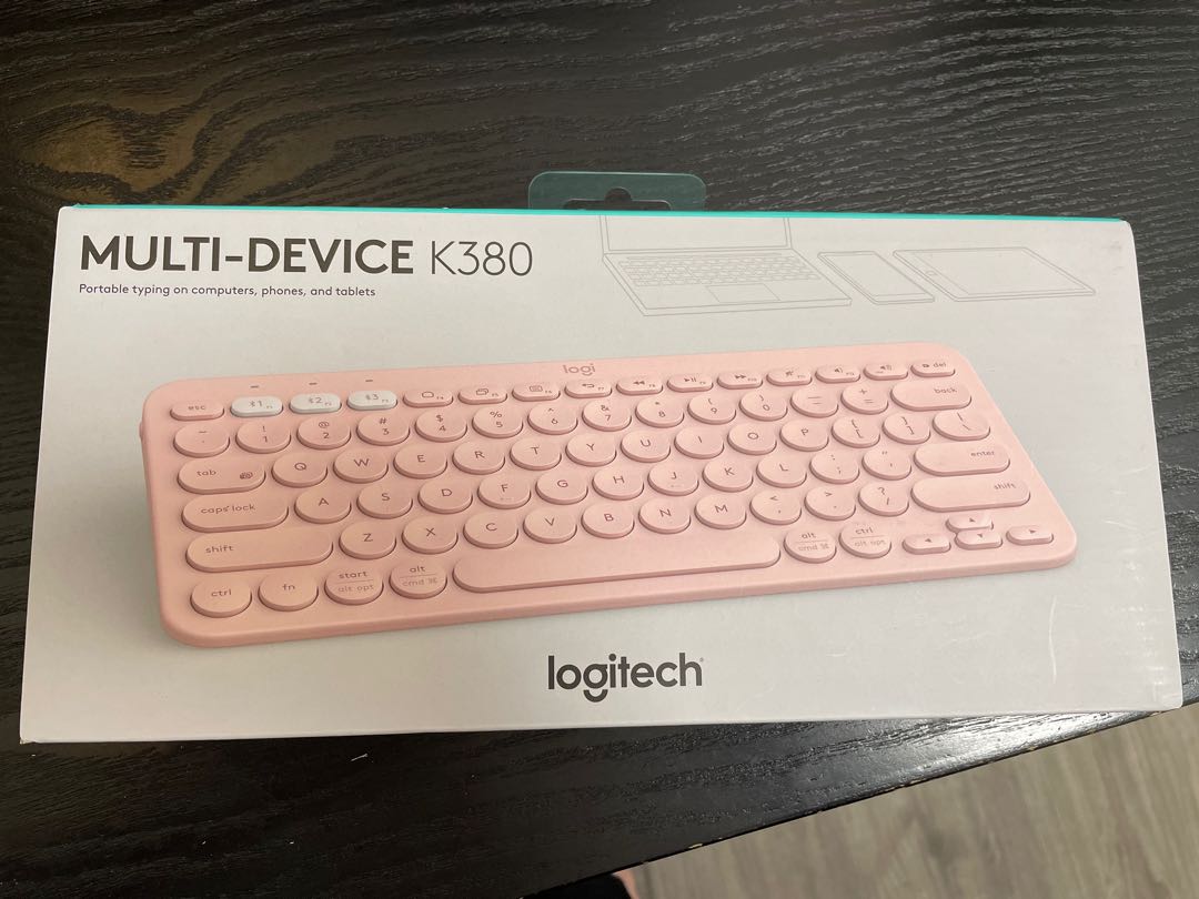 Logitech K380 Multi-Device Keyboard - Pink, 電腦＆科技, 電腦周邊及配件, 電腦鍵盤及相關產品 ...