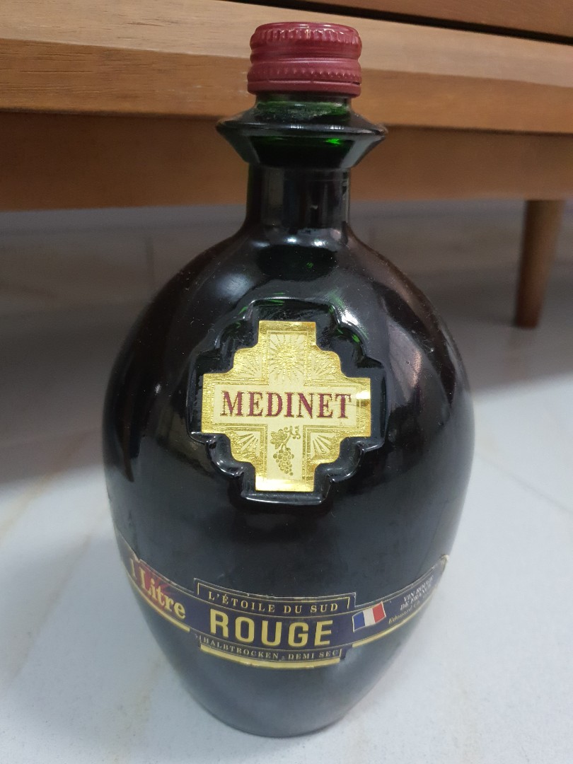 MEDINET ROUGE RED WINE 1L, Food & Drinks, Alcoholic Beverages on Carousell