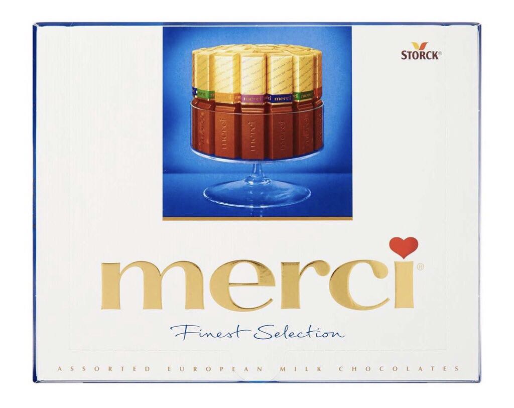 Merci Blue Assorted European Milk Chocolates 250g, Food & Drinks ...