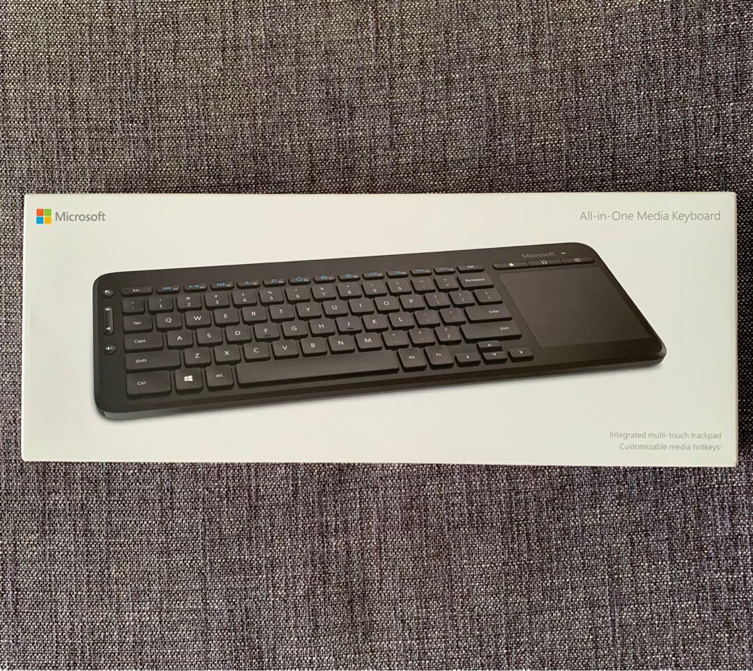 Microsoft All in one Media wireless keyboard, Computers & Tech, Parts ...