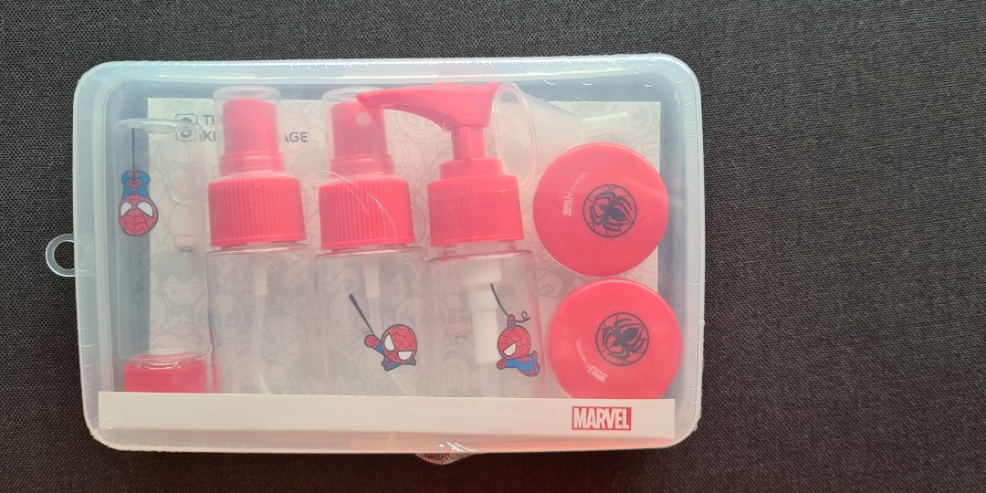 Miniso Spiderman Travel Kit, Beauty & Personal Care, Bath & Body, Bath ...