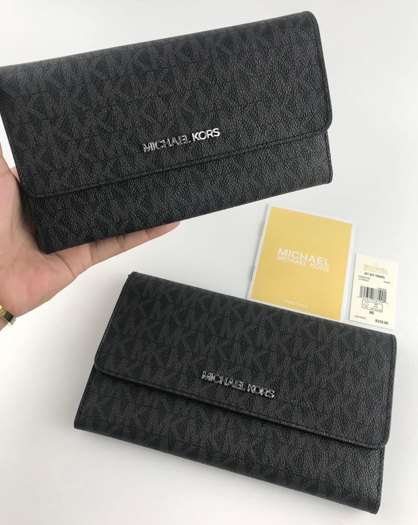 MK Long Trifold Wallet, Women's Fashion, Bags & Wallets, Wallets & Card ...