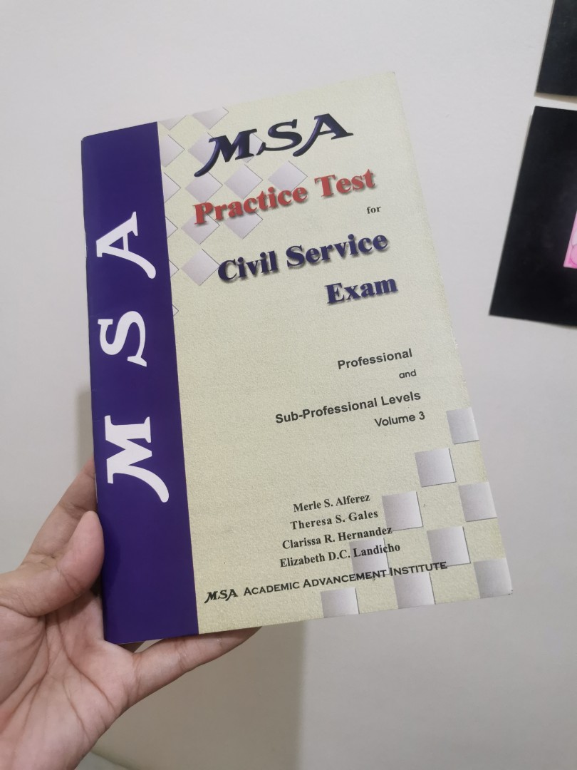 MSA Civil Service Reviewer, Hobbies & Toys, Books & Magazines ...
