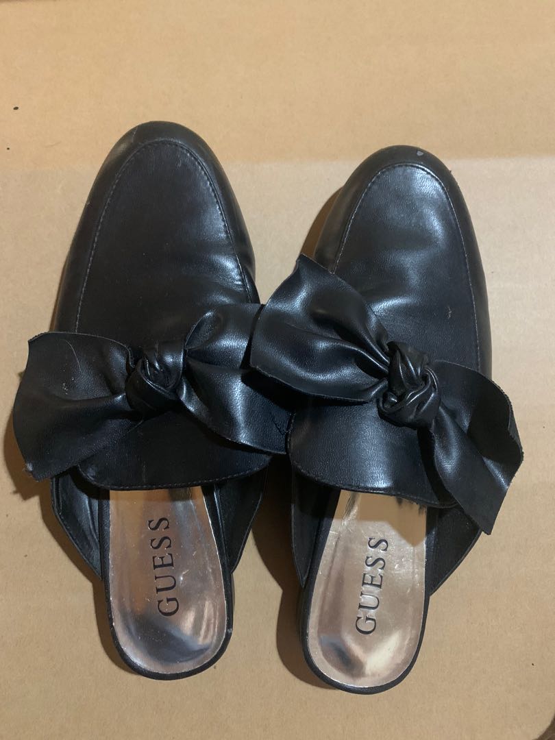Mule (guess ), Women's Fashion, Footwear, Flats & Sandals on Carousell