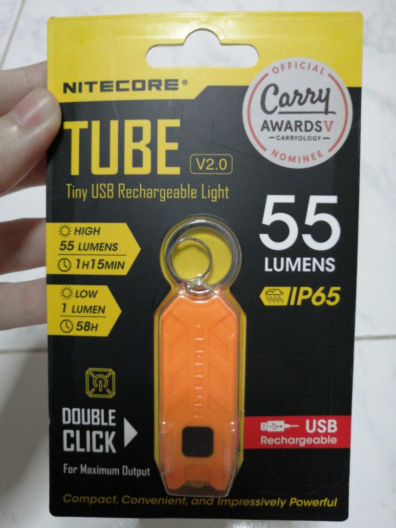 Nitecore Tube v2 55 Lumes, Sports Equipment, Hiking & Camping on Carousell