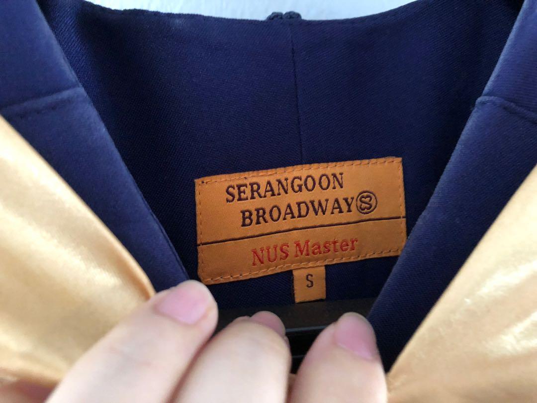 NUS Master graduation ceremony gown with hat and bag, Women's Fashion ...